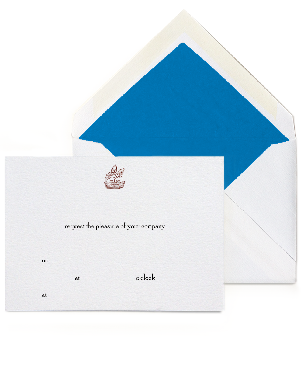 Royal Acorn Fill-In Invitations